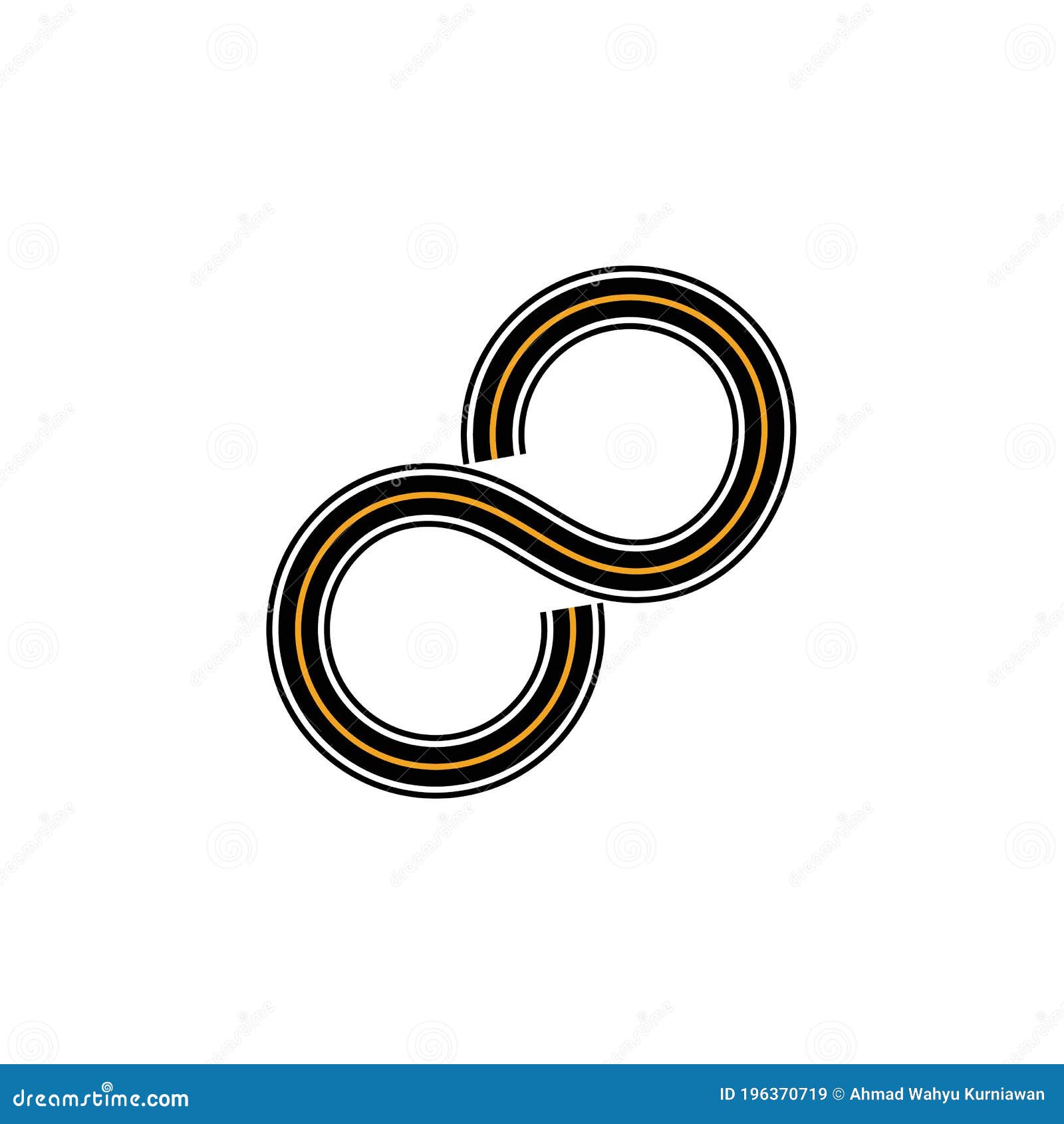 Infinity Way stock vector. Illustration of design, race - 196370719