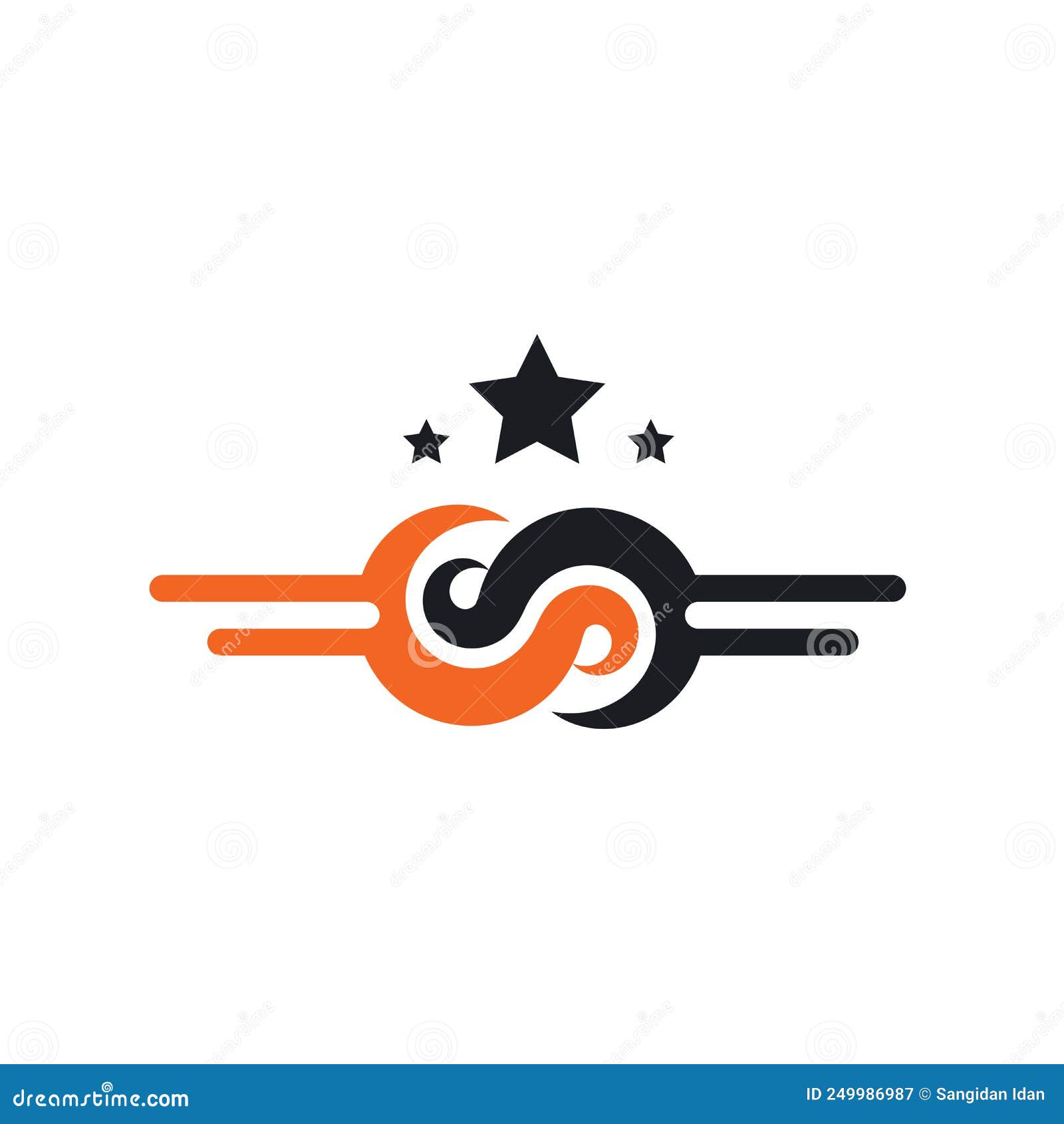 Infinity Wing Star Icon Vector Illustration Design Stock Vector ...