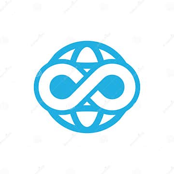 Infinity World Logo Icon Design Stock Vector - Illustration of forever ...