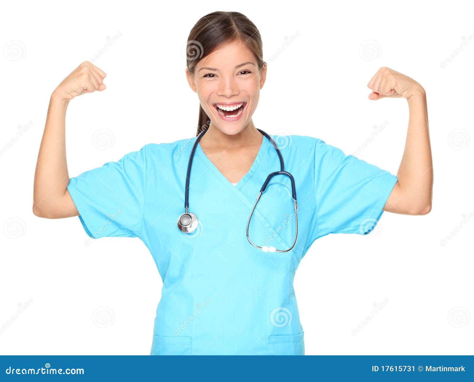 Infirmière Heureuse Image stock - Image: 17615731