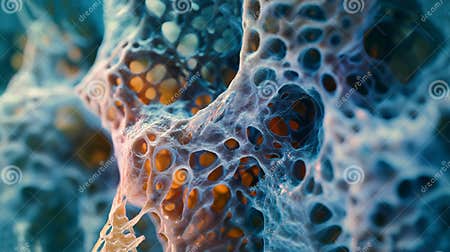 Inflamed Human Lymph Node Under a Microscope, Inflamed Tonsils, Lymph ...