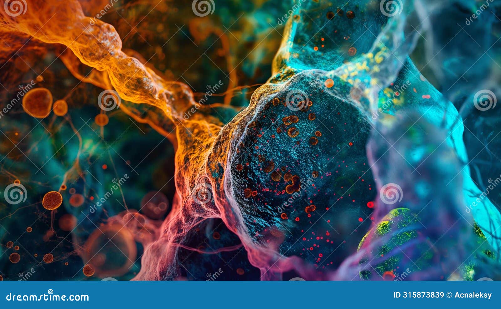 Inflamed Human Lymph Node Under a Microscope, Inflamed Tonsils, Lymph ...