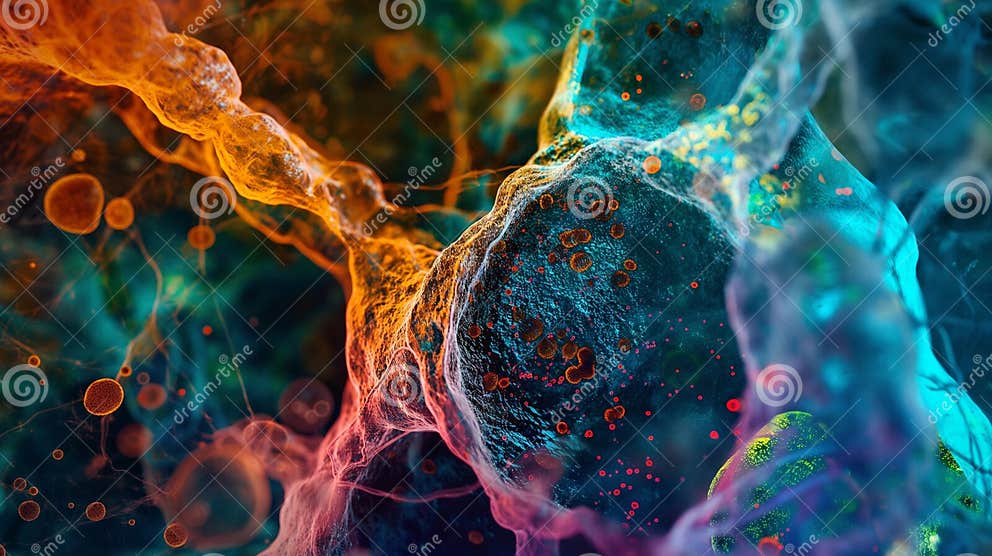 Inflamed Human Lymph Node Under a Microscope, Inflamed Tonsils, Lymph ...