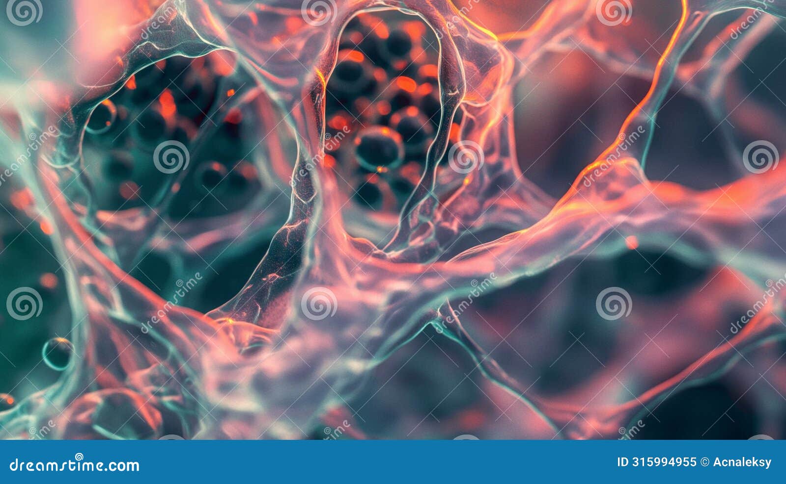 Inflamed Human Lymph Node Under a Microscope, Inflamed Tonsils, Lymph ...