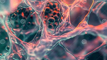 Inflamed Human Lymph Node Under a Microscope, Inflamed Tonsils, Lymph ...