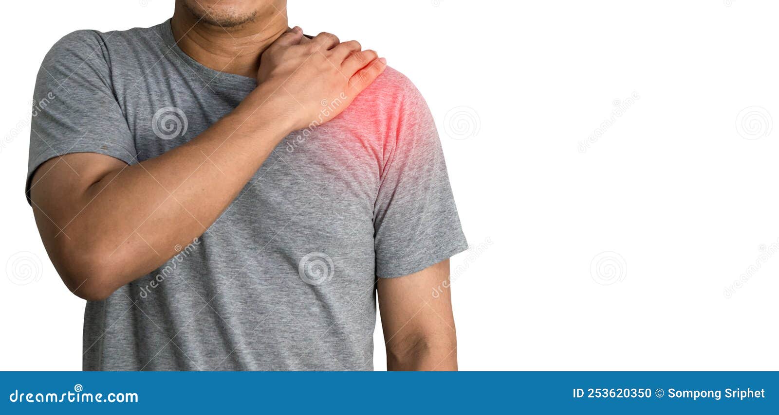 Inflammation of the Muscles and Bones of the Arm Shoulder Stock Photo ...