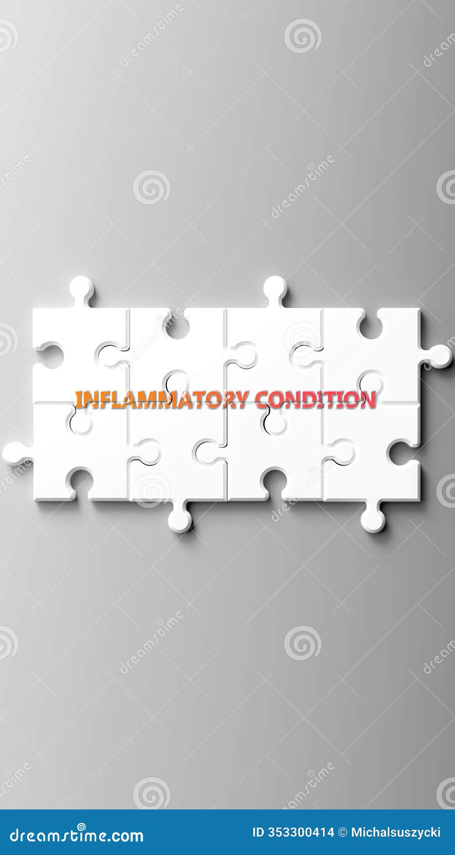 Inflammatory Condition Complex Like a Puzzle - Pictured As Word ...