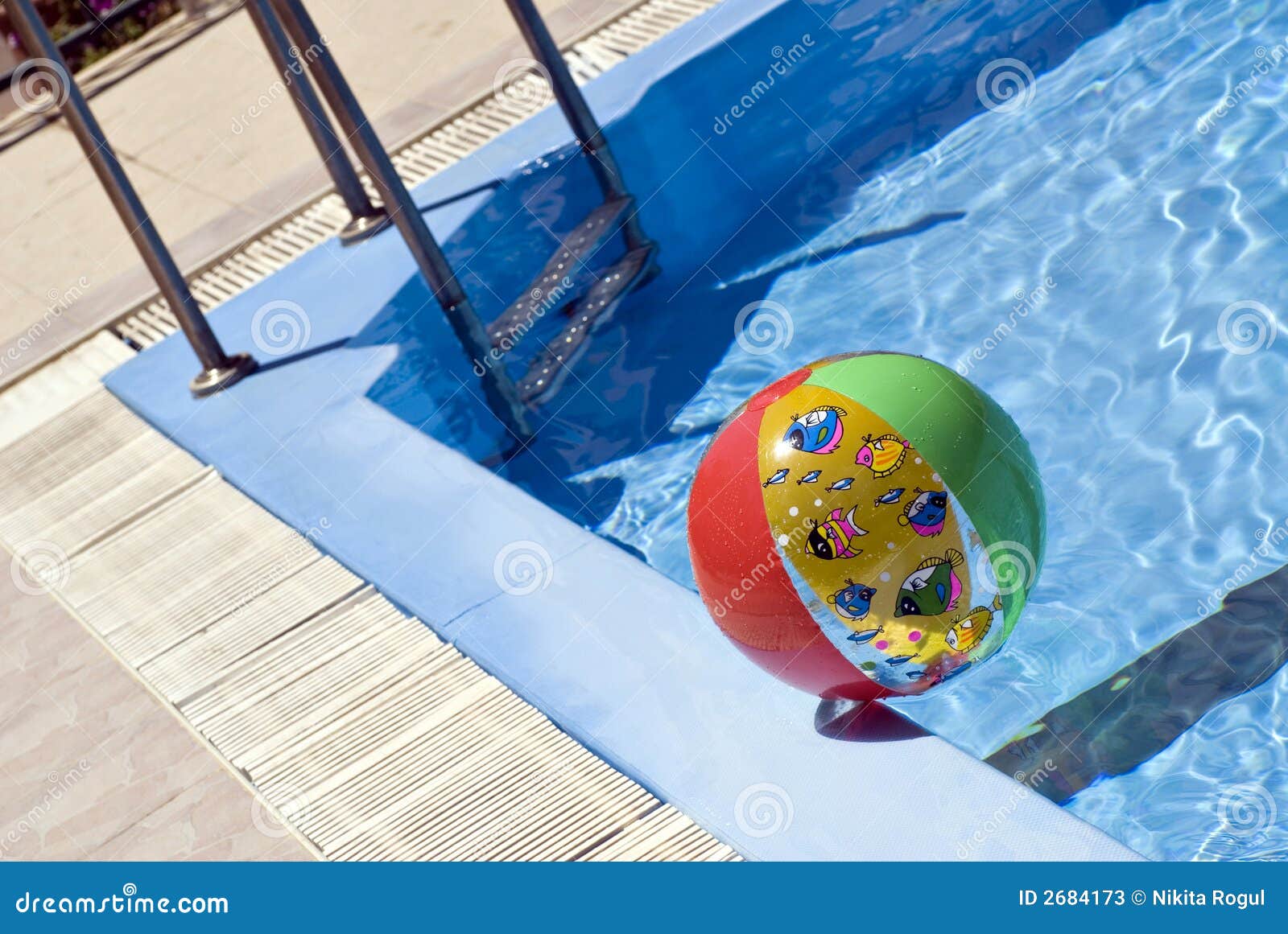 Inflatable Ball In Pool Picture. Image: 2684173