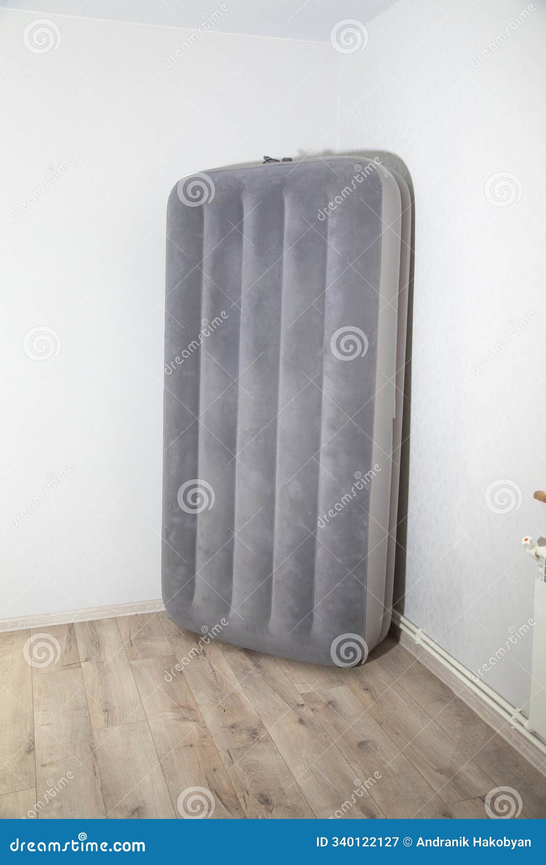 Inflatable bed in the room stock illustration. Illustration of pump ...