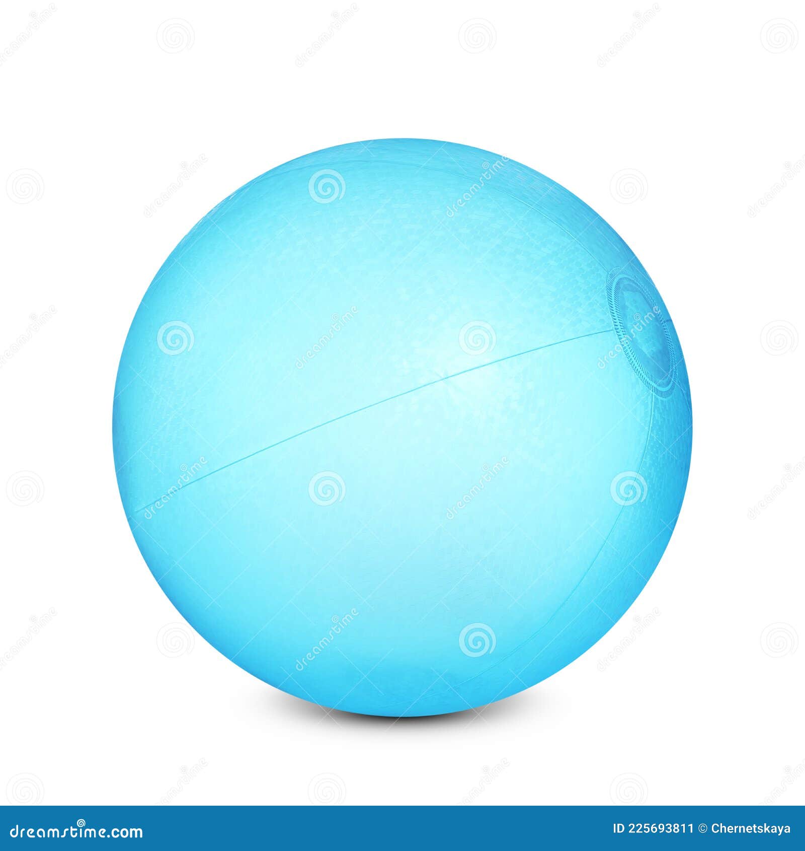 Inflatable Blue Beach Ball on White Background Stock Image - Image of ...