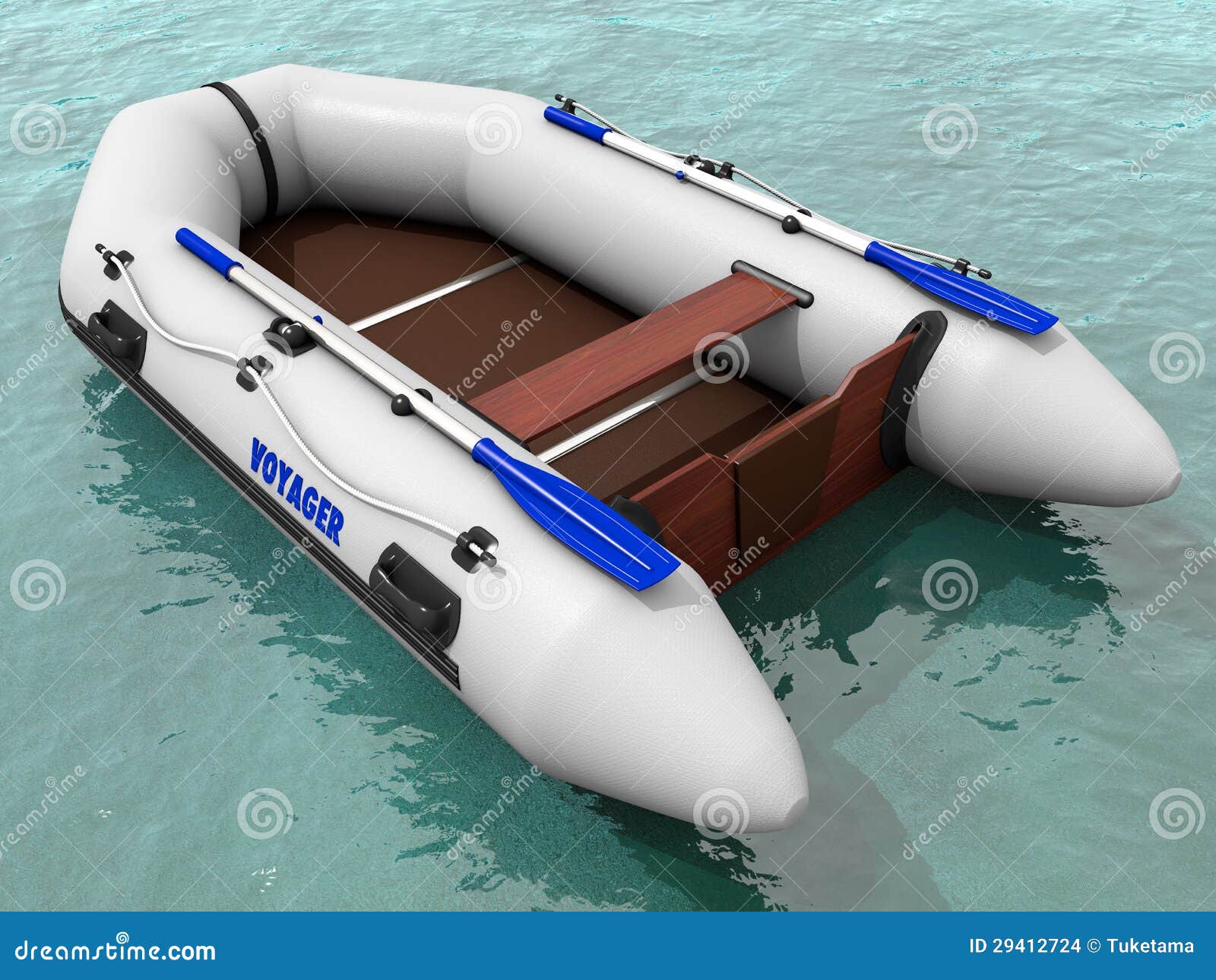 Inflatable boat stock illustration. Illustration of fisher - 29412724