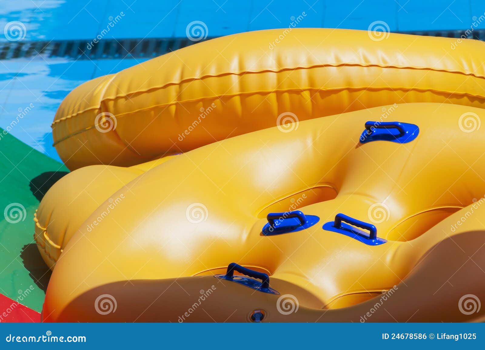 Inflatable boats stock photo. Image of holiday, yellow - 24678586