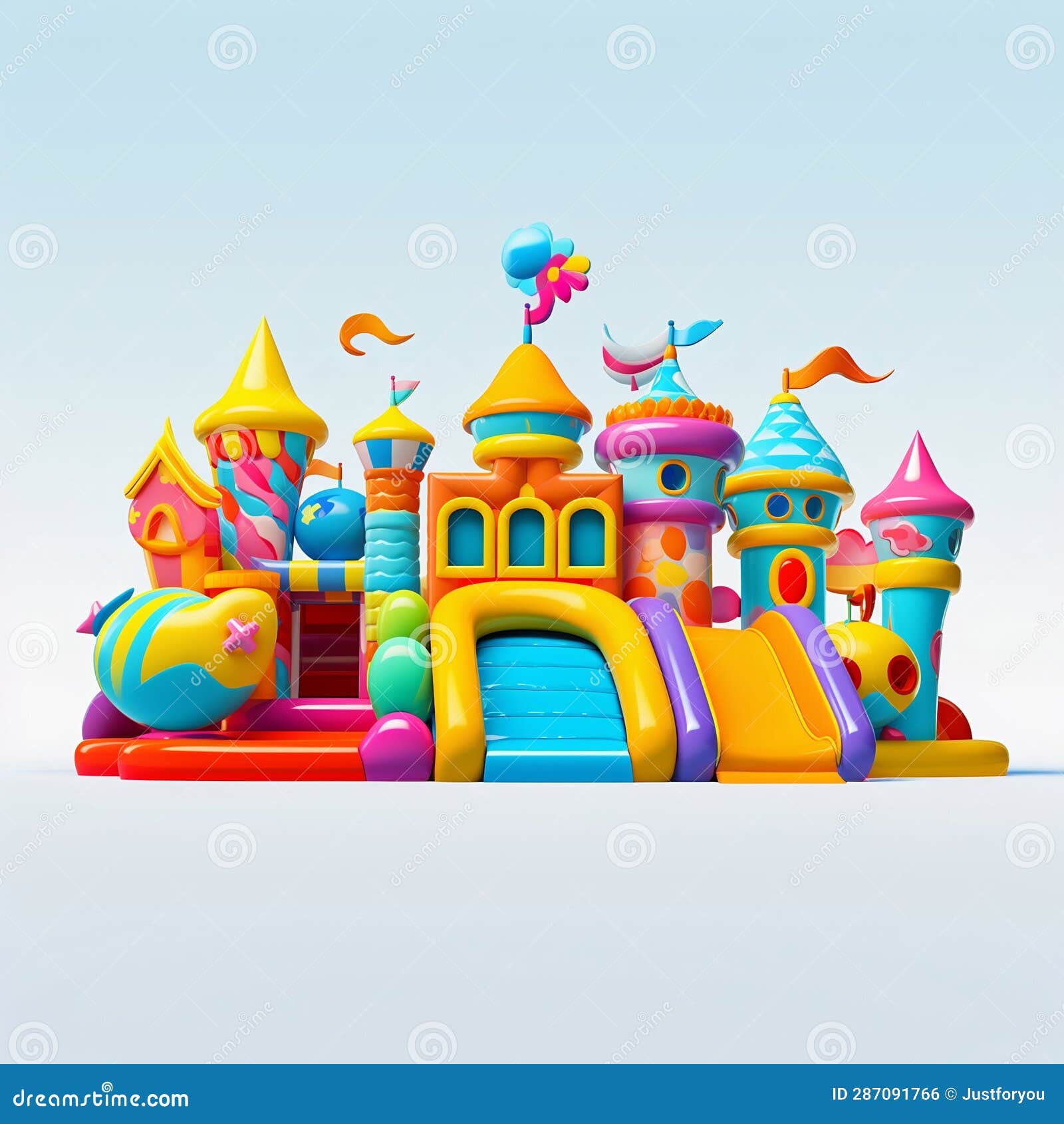 Inflatable Playgrounds. Bouncy Slides And Inflated Castles For Birthday ...