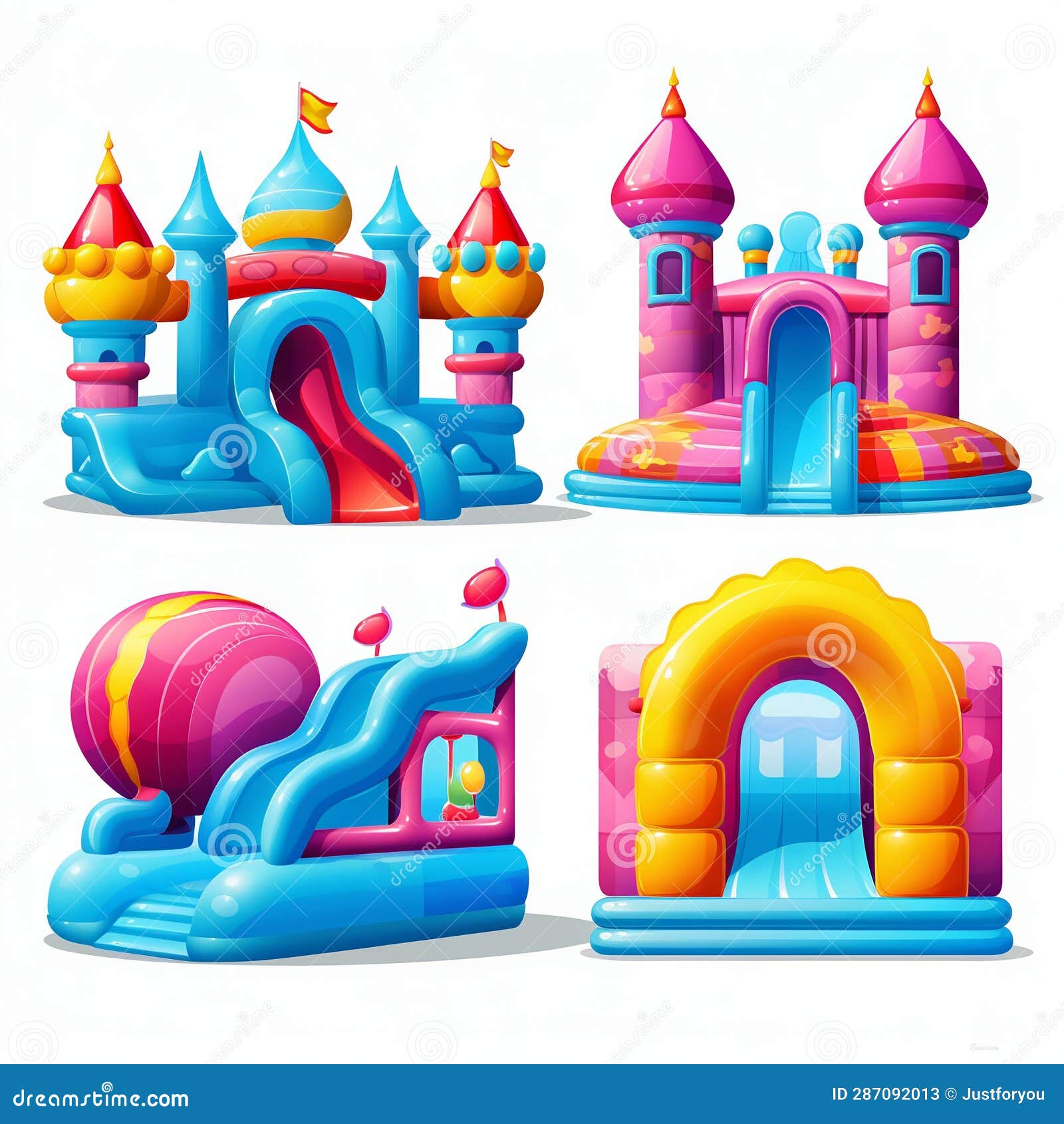 Inflatable Playgrounds. Bouncy Slides And Inflated Castles For Birthday ...