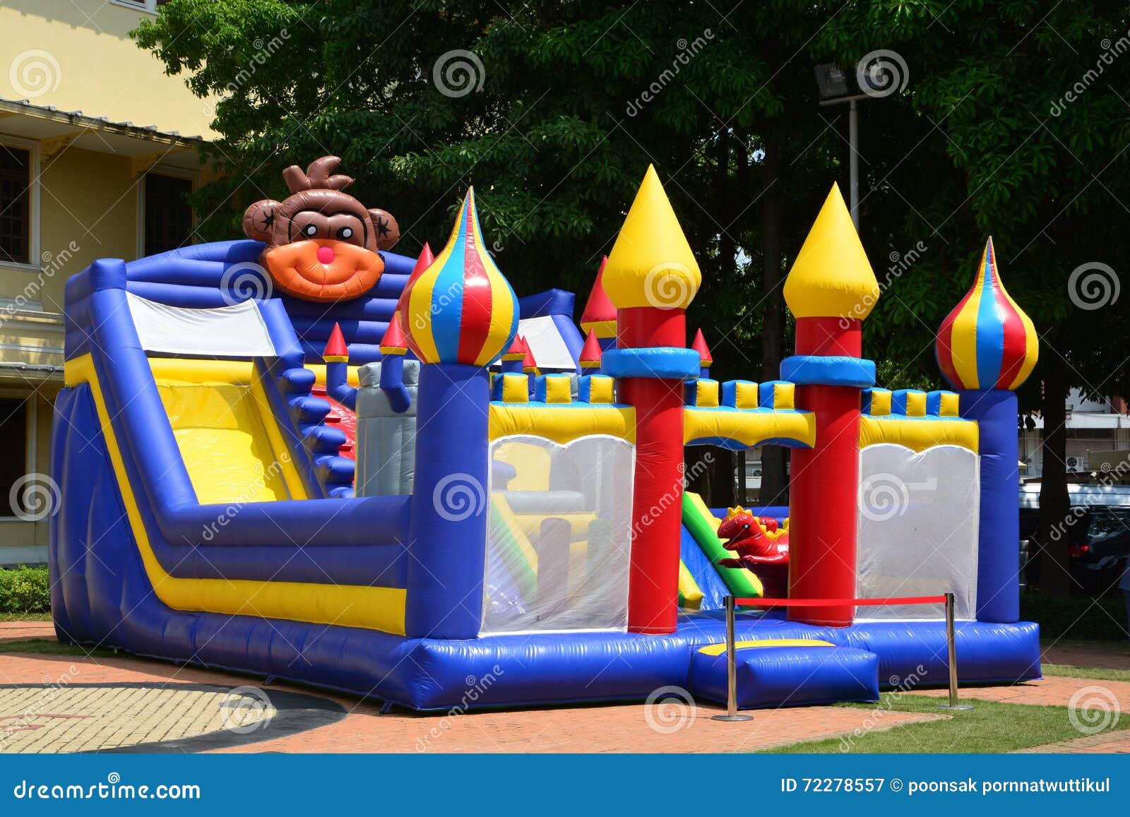 Inflatable Castle stock image. Image of construction - 72278557