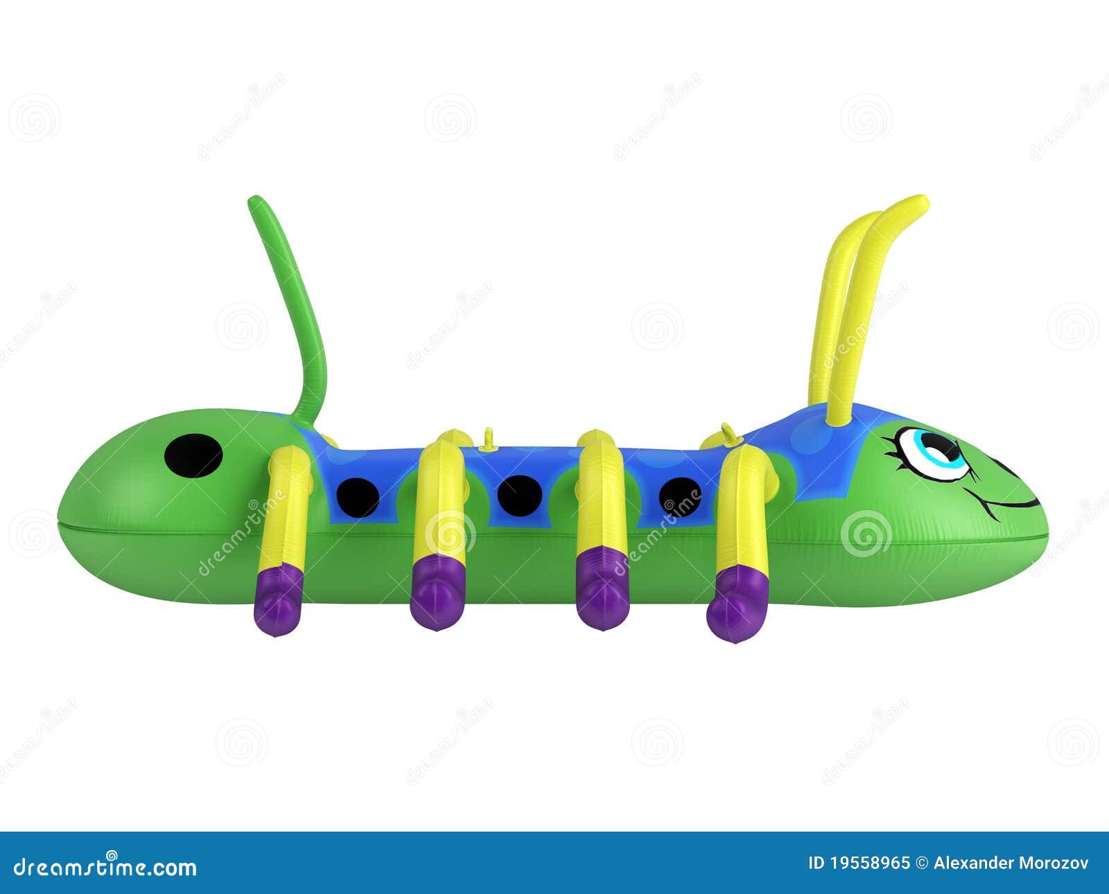 Inflatable centipede toy stock illustration. Illustration of playing ...