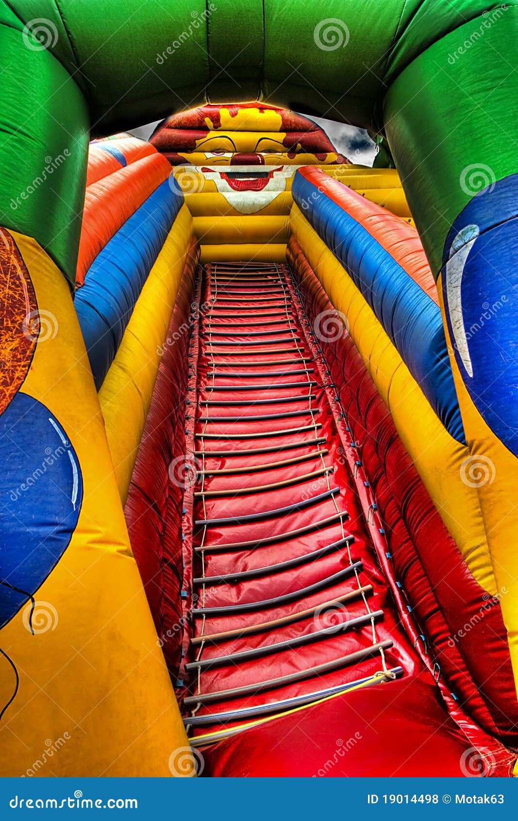 Inflatable Clown at the Fun-fair Stock Photo - Image of holiday ...