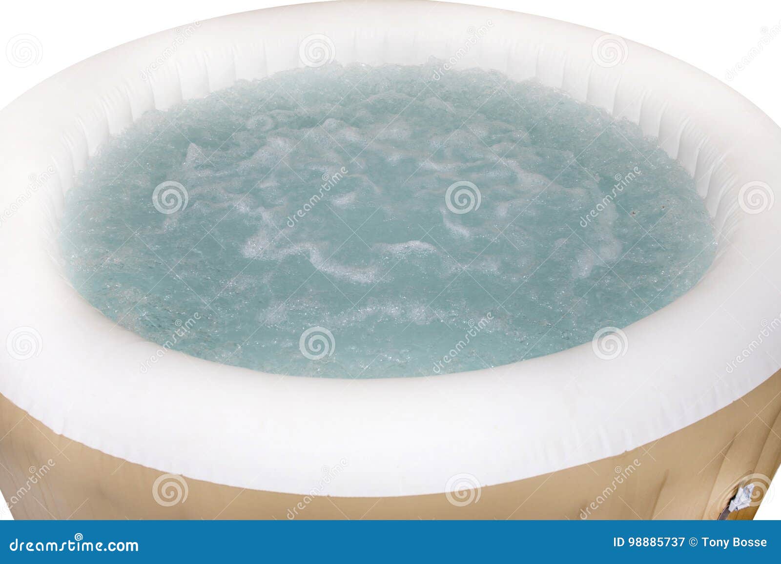Inflatable Hot Tub, Jacuzzi Stock Image - Image of splash, motor: 98885737