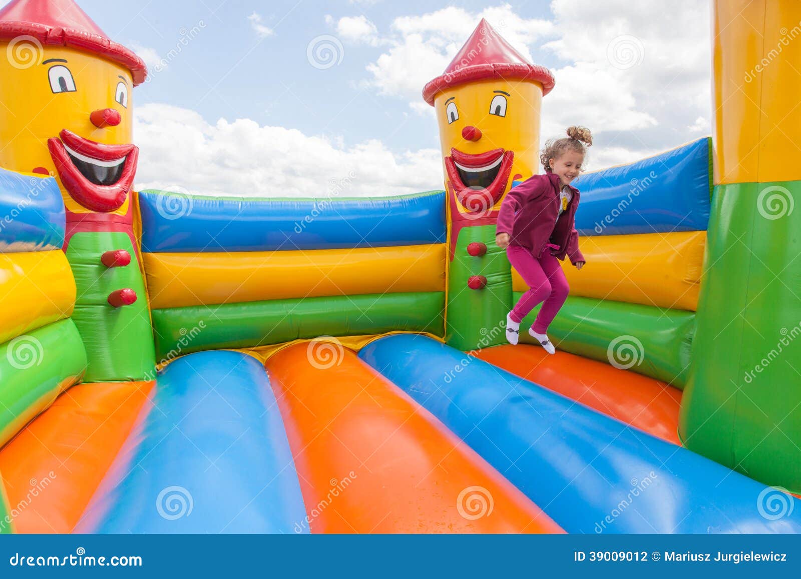 Inflatable jump house stock photo. Image of outdoor, speed - 39009012