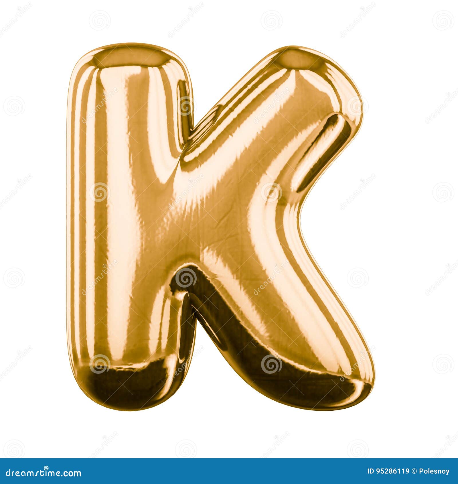 Inflatable Letters of the Alphabet. 3D Stock Illustration ...