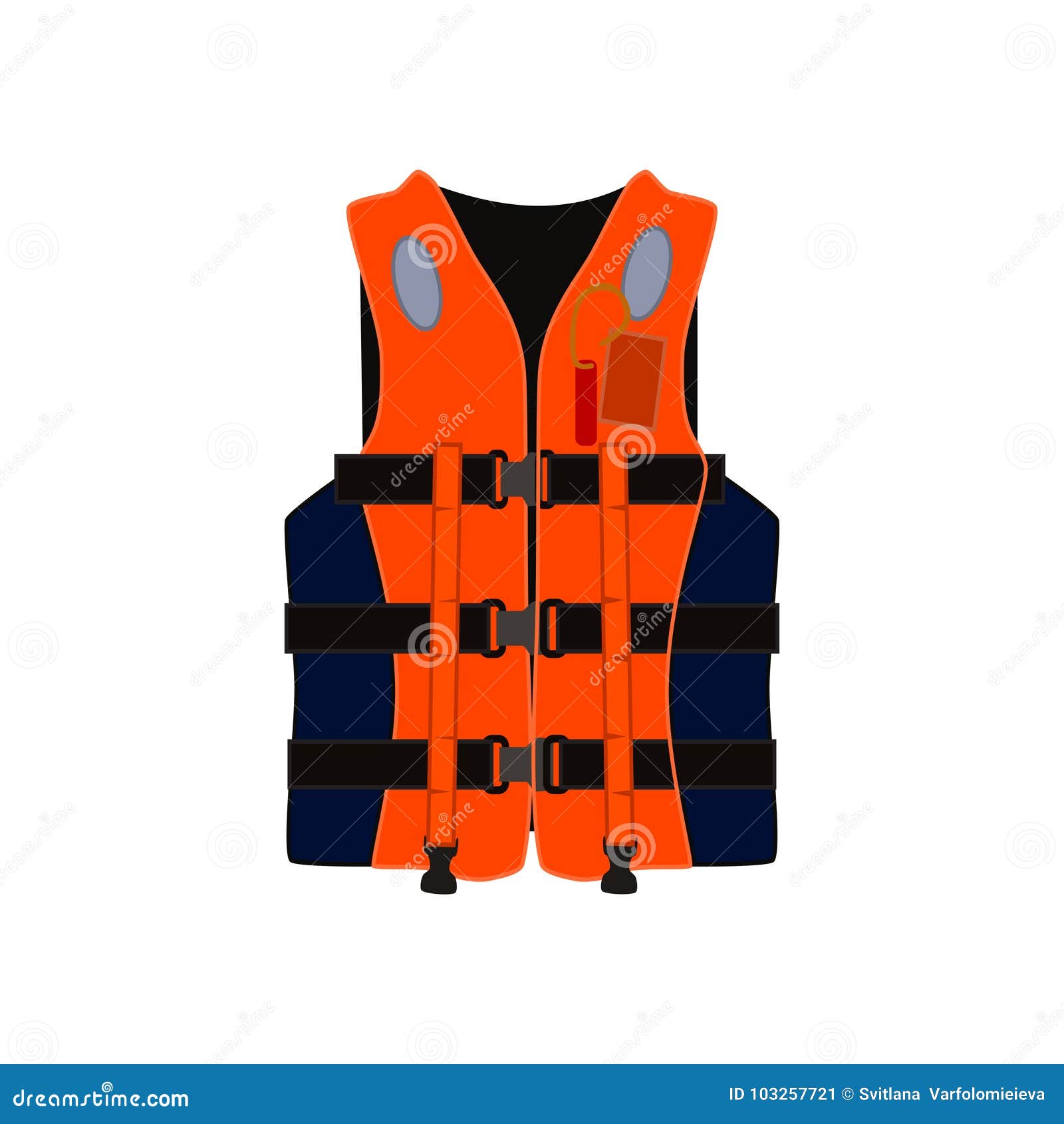 Inflatable Life Jacket Vector Illstration | CartoonDealer.com #103257721