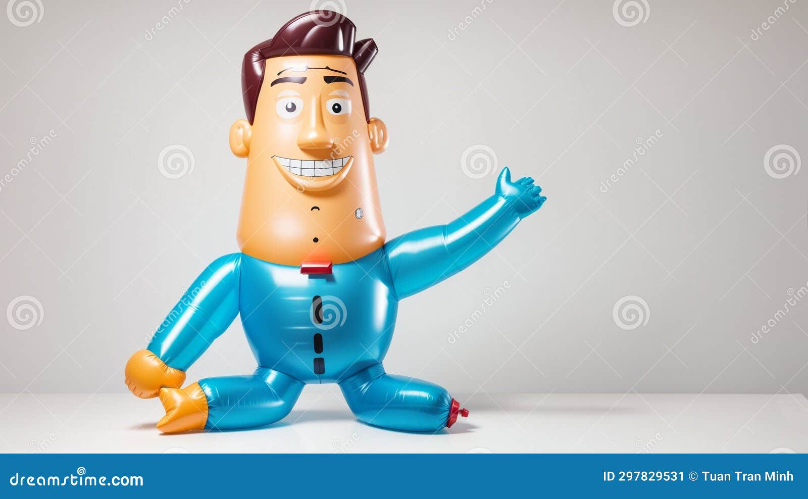 Inflatable man stock illustration. Illustration of lego - 297829531
