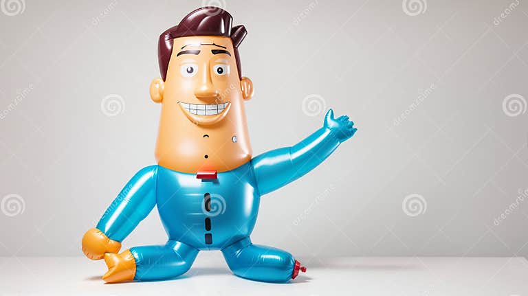 Inflatable man stock illustration. Illustration of lego - 297829531