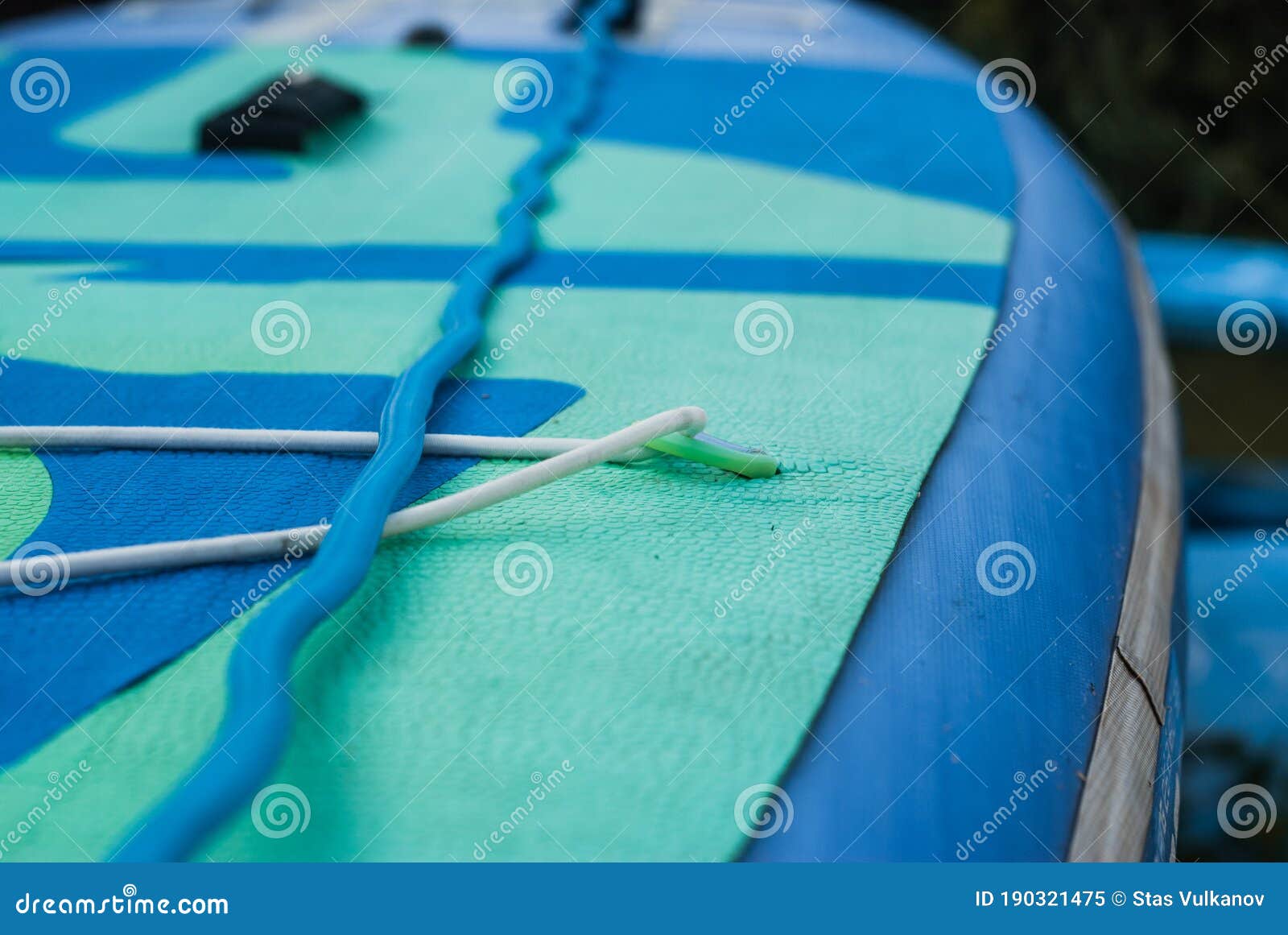 Inflatable Paddle Board Close-up, PVC Material Texture Stock Image ...