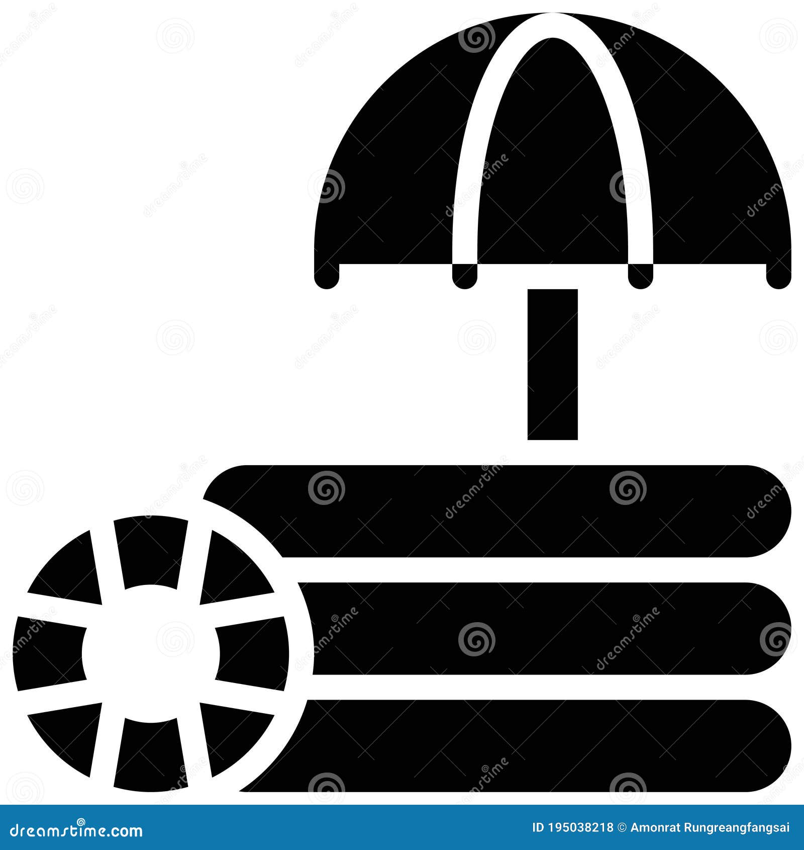 Inflatable Pool Icon, Summer Vacation Related Vector Stock Vector ...