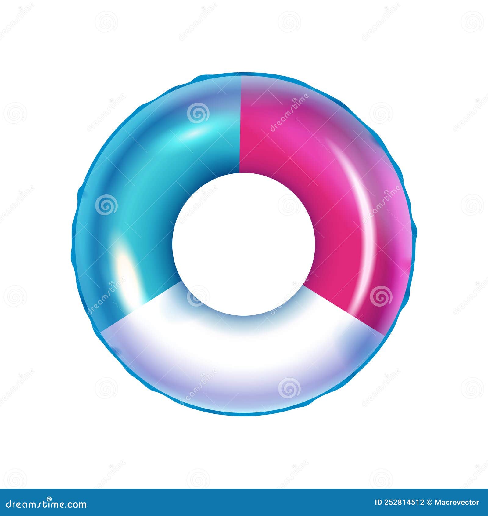 Inflatable Ring Illustration Stock Vector - Illustration of equipment ...