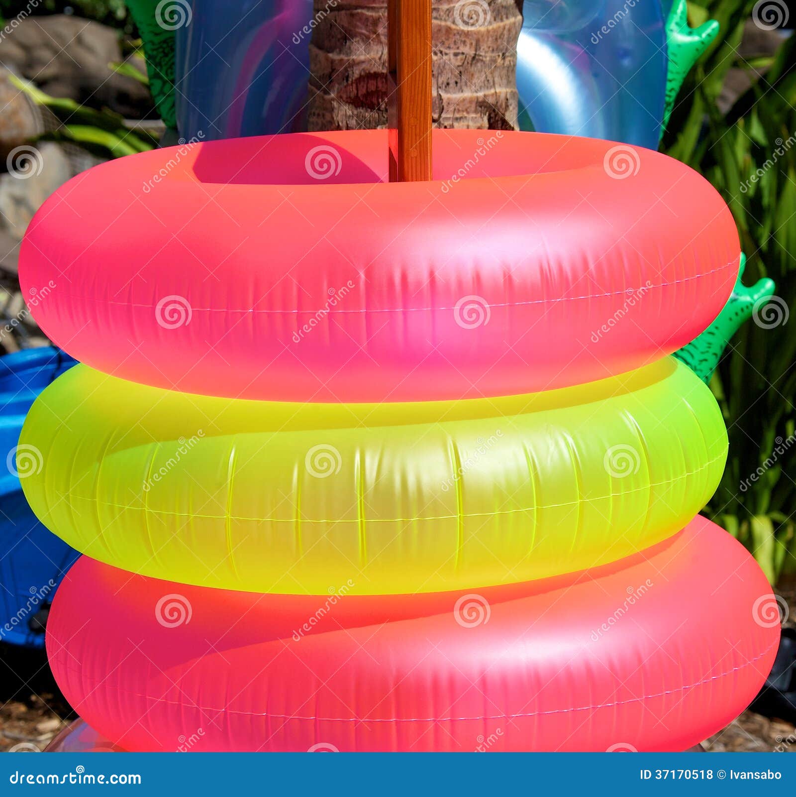 Inflatable rings stock photo. Image of leisure, color - 37170518
