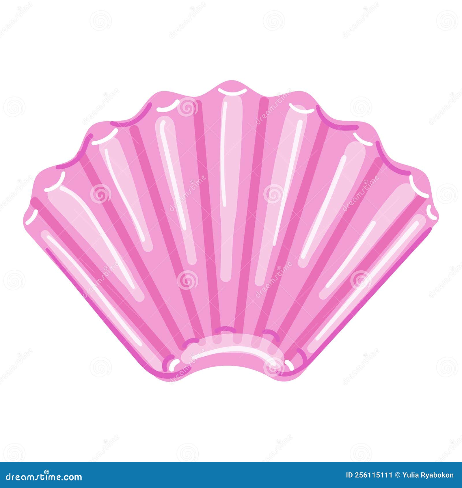 Inflatable Shell Icon Cartoon Vector. Summer Float Stock Vector ...