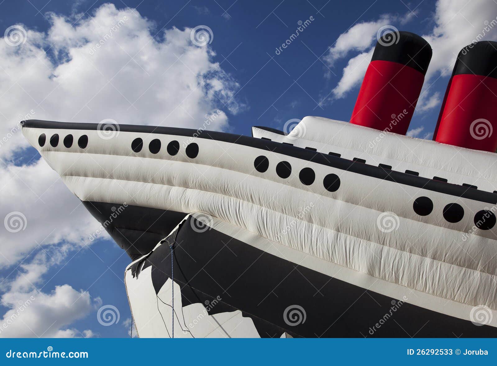 Inflatable ship stock image. Image of cloud, cruise, titanic - 26292533