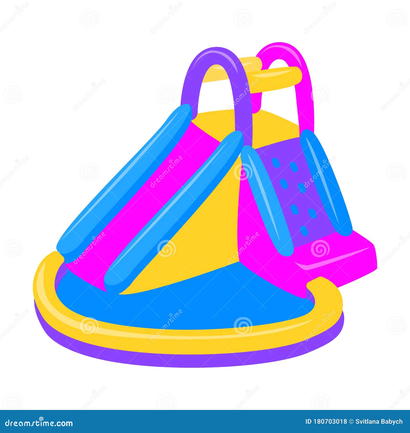 Inflatable Water Slide Clipart