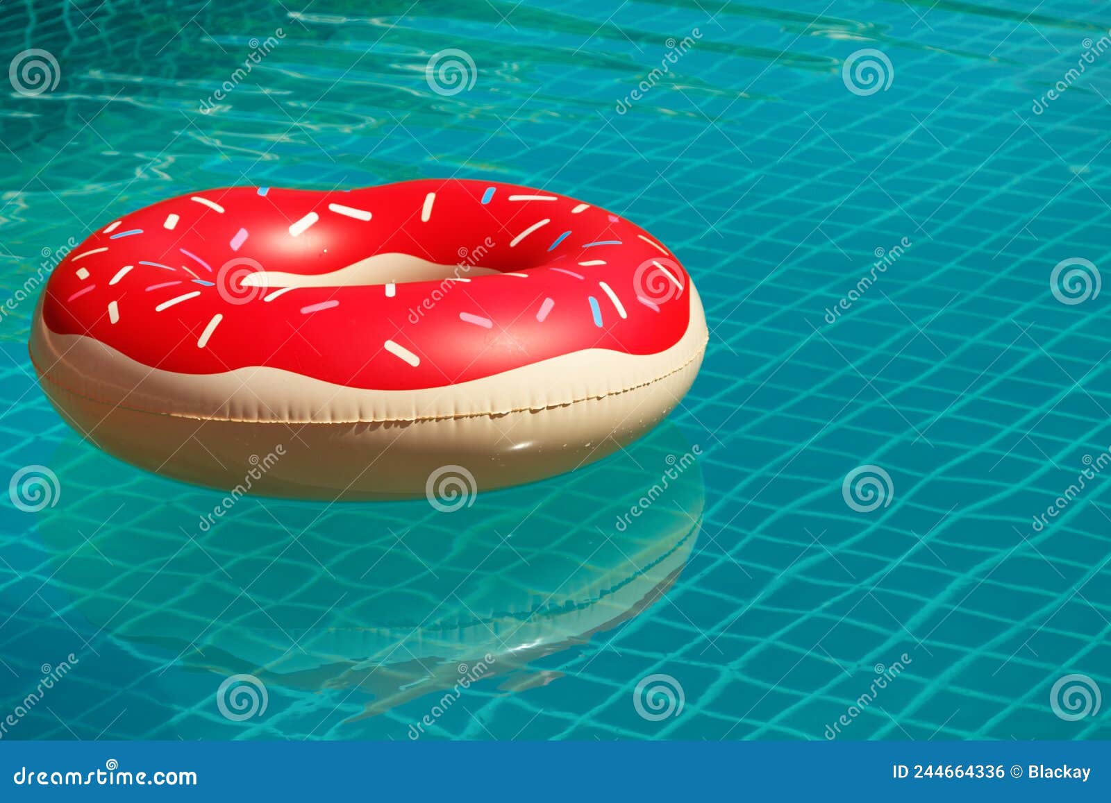 Inflatable Swim Ring in Shape of Donut Stock Photo - Image of ring ...