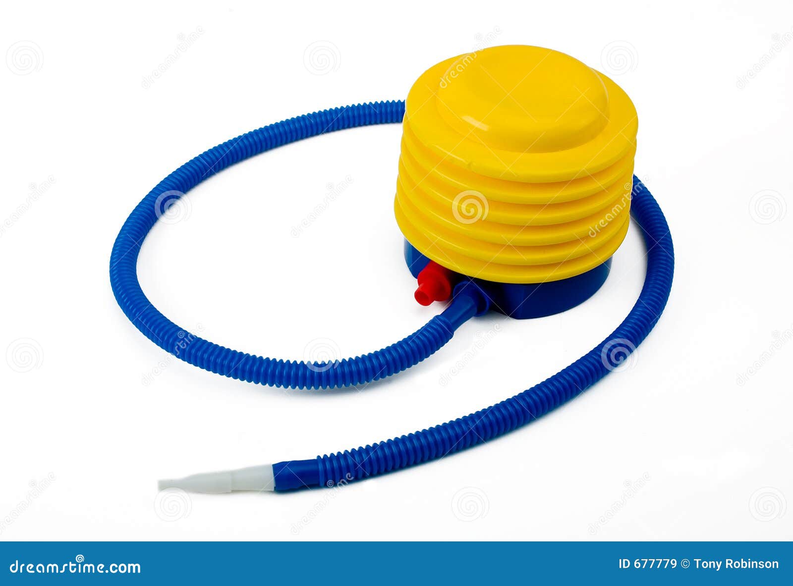 Inflatable Toy Foot Air Pump Stock Image - Image of clipping, blue: 677779