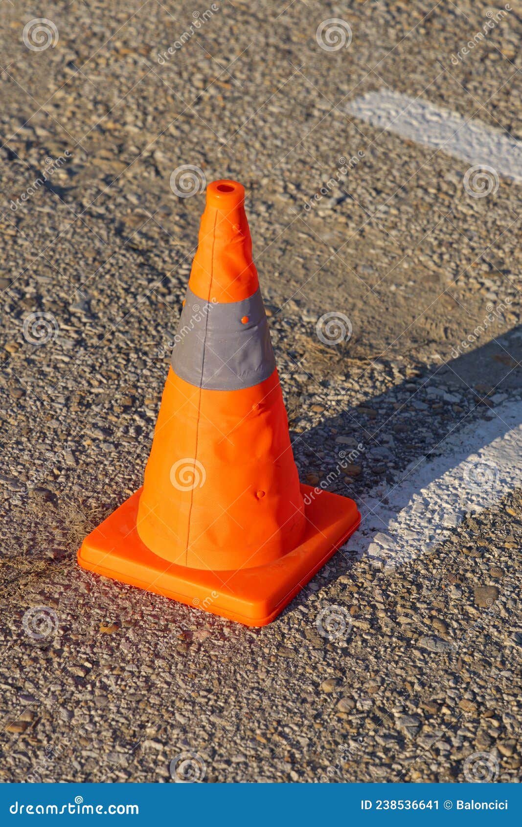 Inflatable Traffic Cone stock image. Image of plastic - 238536641