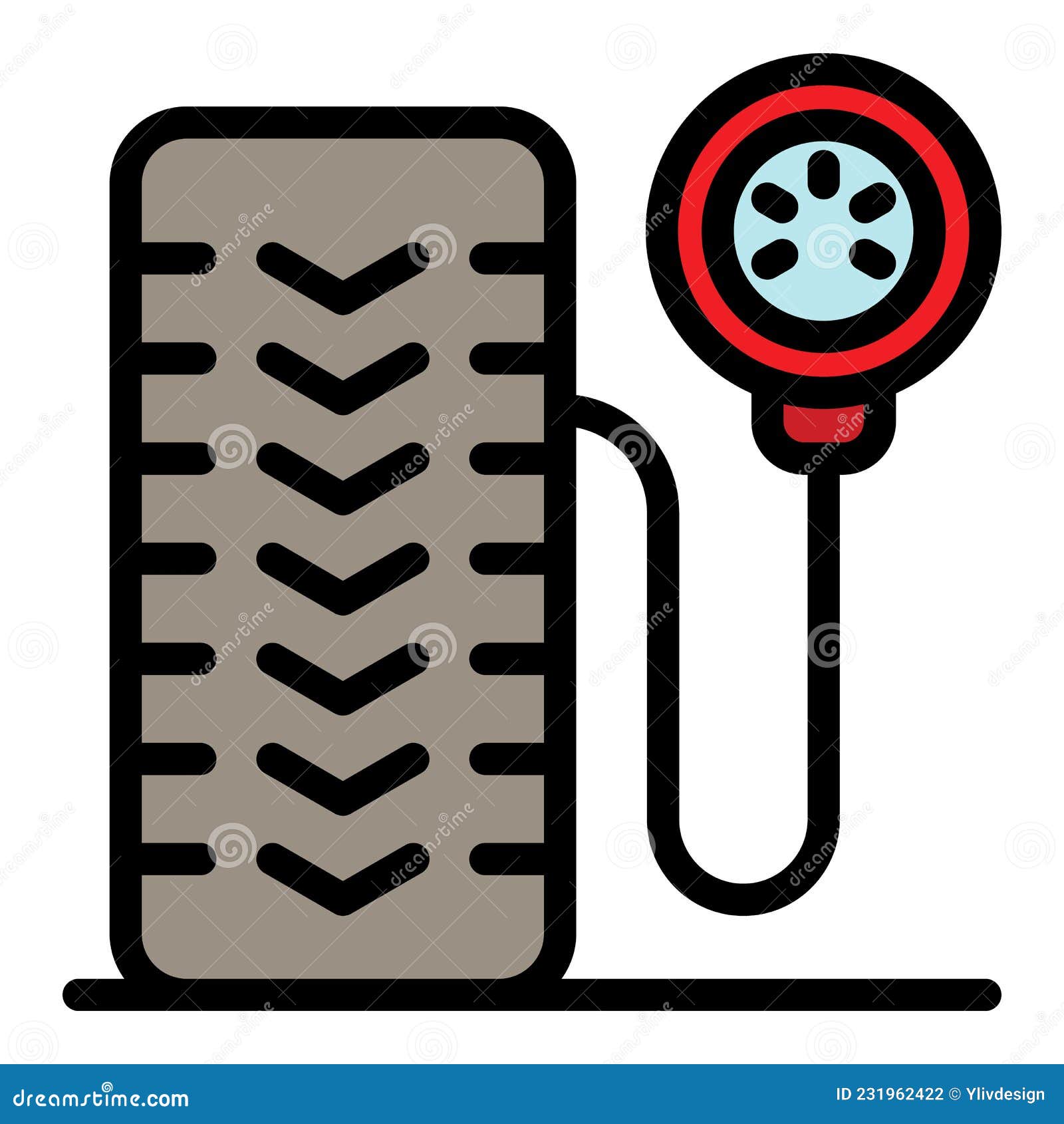 Inflate Tire Clipart. Tire Inflation Vector Clipart. Tire Inflation ...