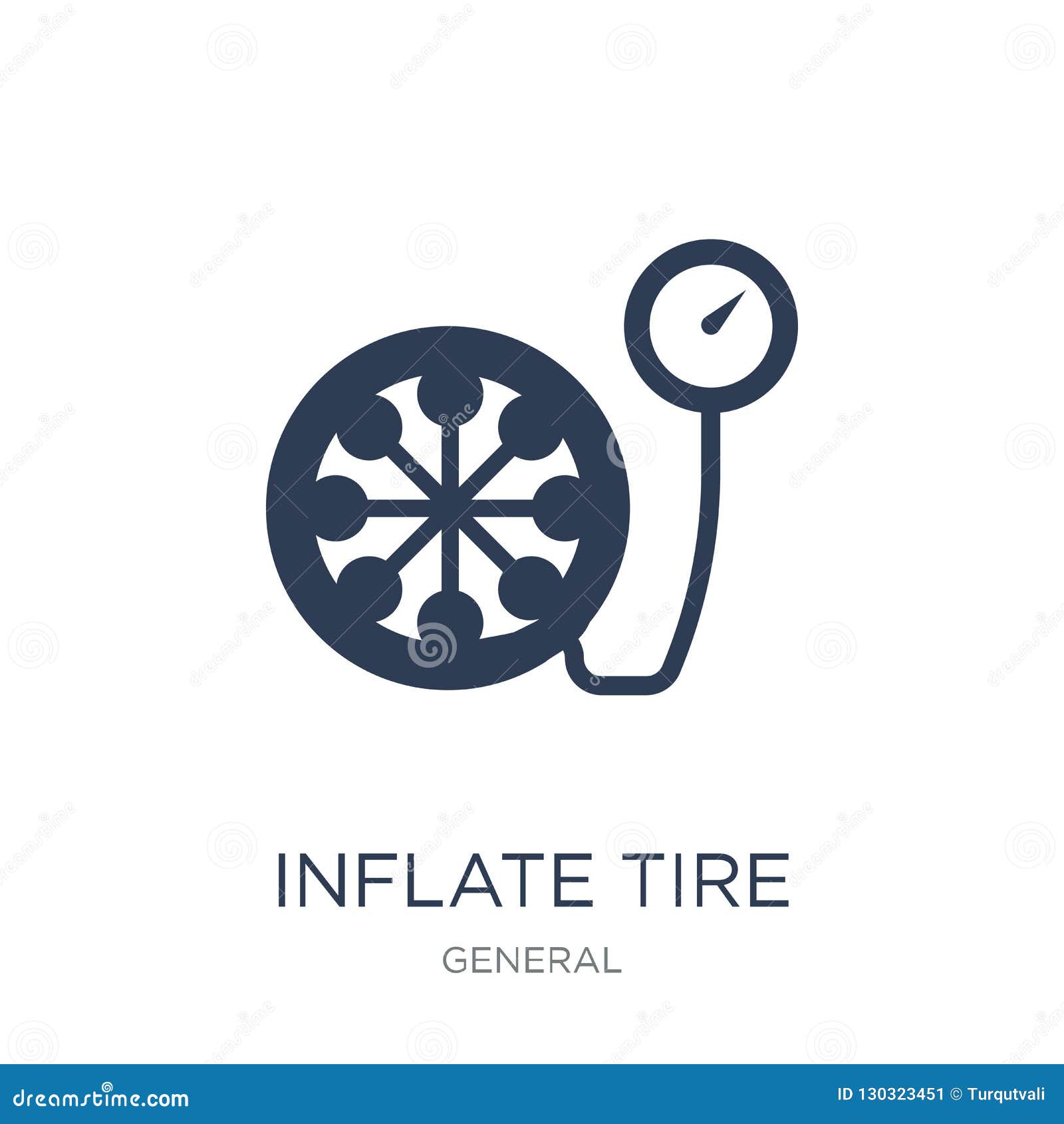 Inflate Tire Icon. Trendy Inflate Tire Logo Concept On White Background ... Inflate Tire Icon. Trendy Inflate Tire Logo Concept On White Background ...