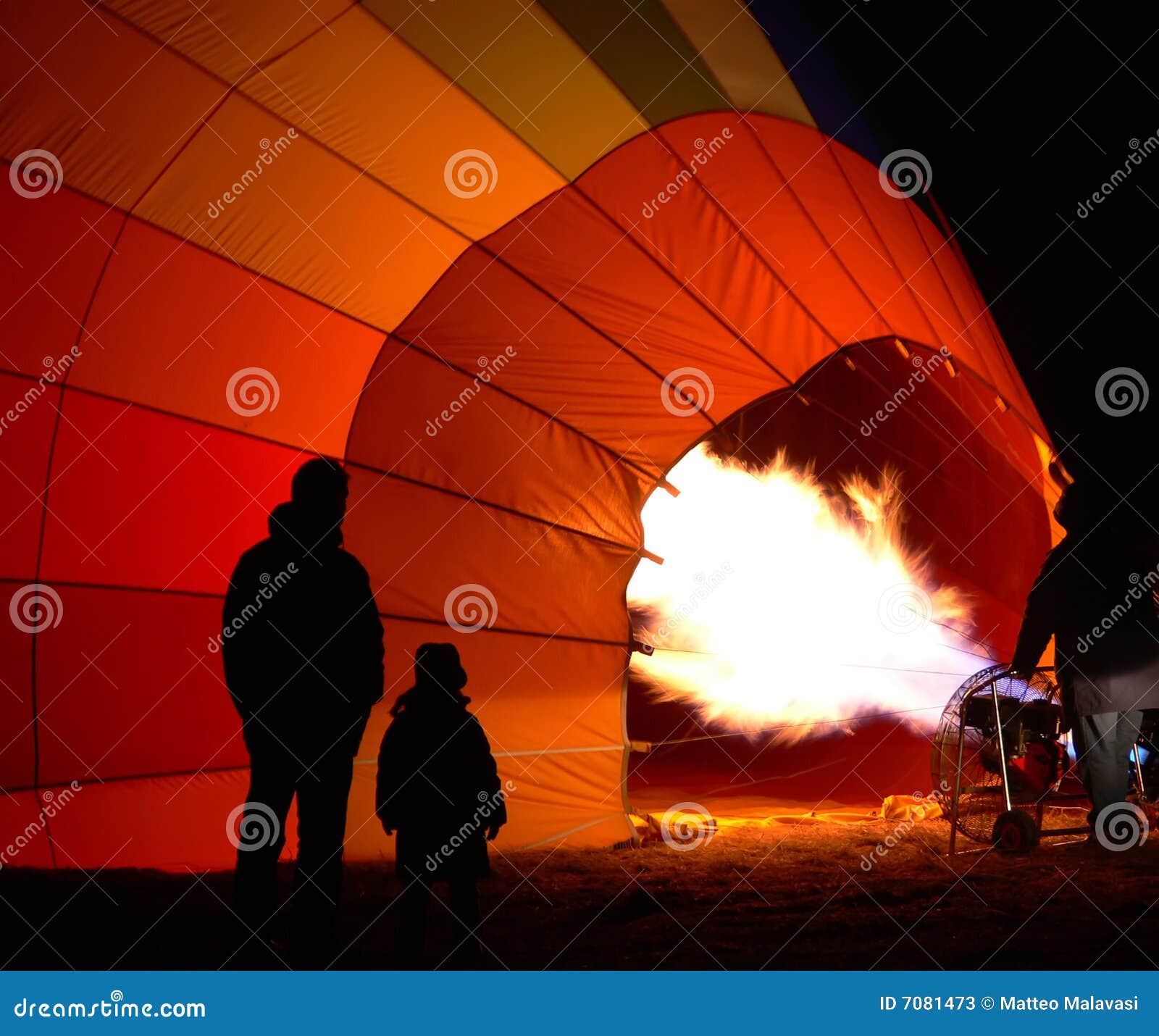Inflating balloon stock image. Image of father, balloon - 7081473