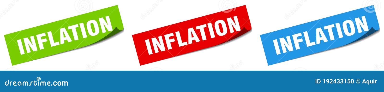 Inflation Banner. Inflation Speech Bubble Label Set. Stock Vector ...