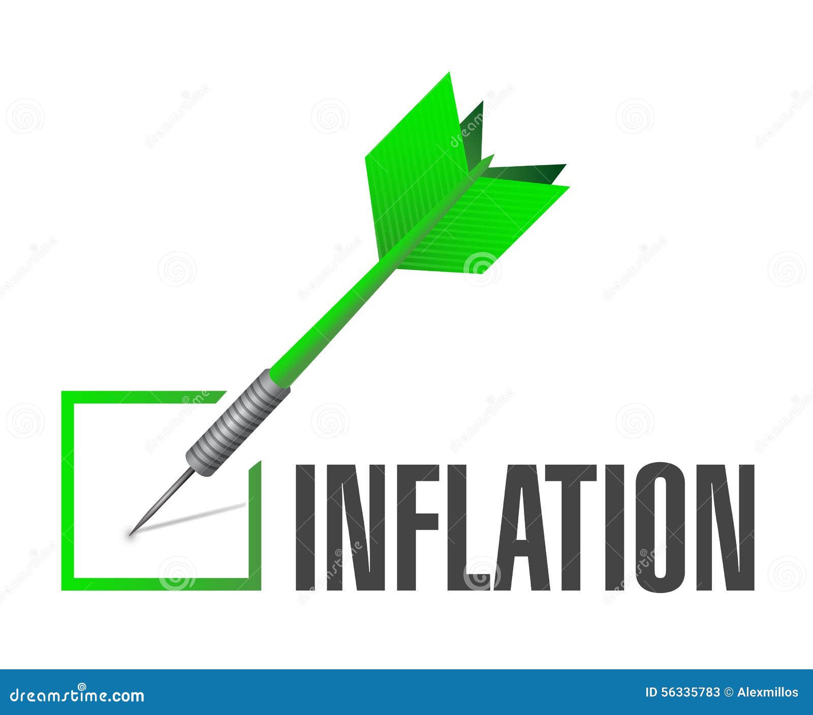 Inflation Check Mark Sign Concept Illustration | CartoonDealer.com ...