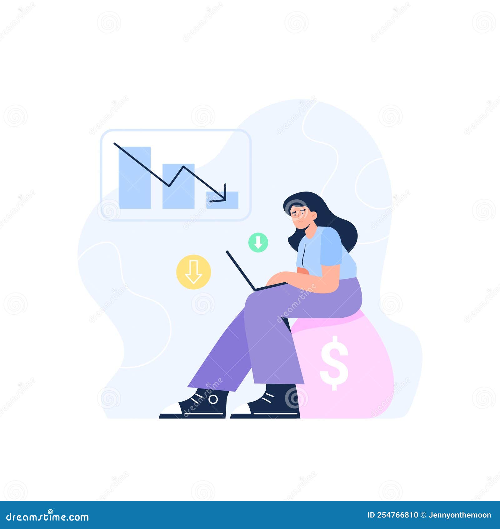 Inflation Concept. the Financial Crisis, Decrease the Value of the ...