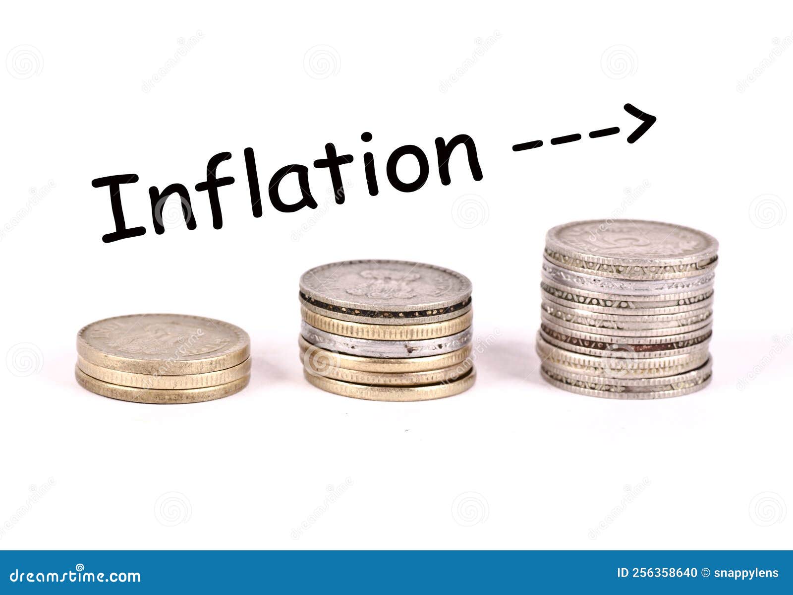 Inflation concept image stock illustration. Illustration of loan ...