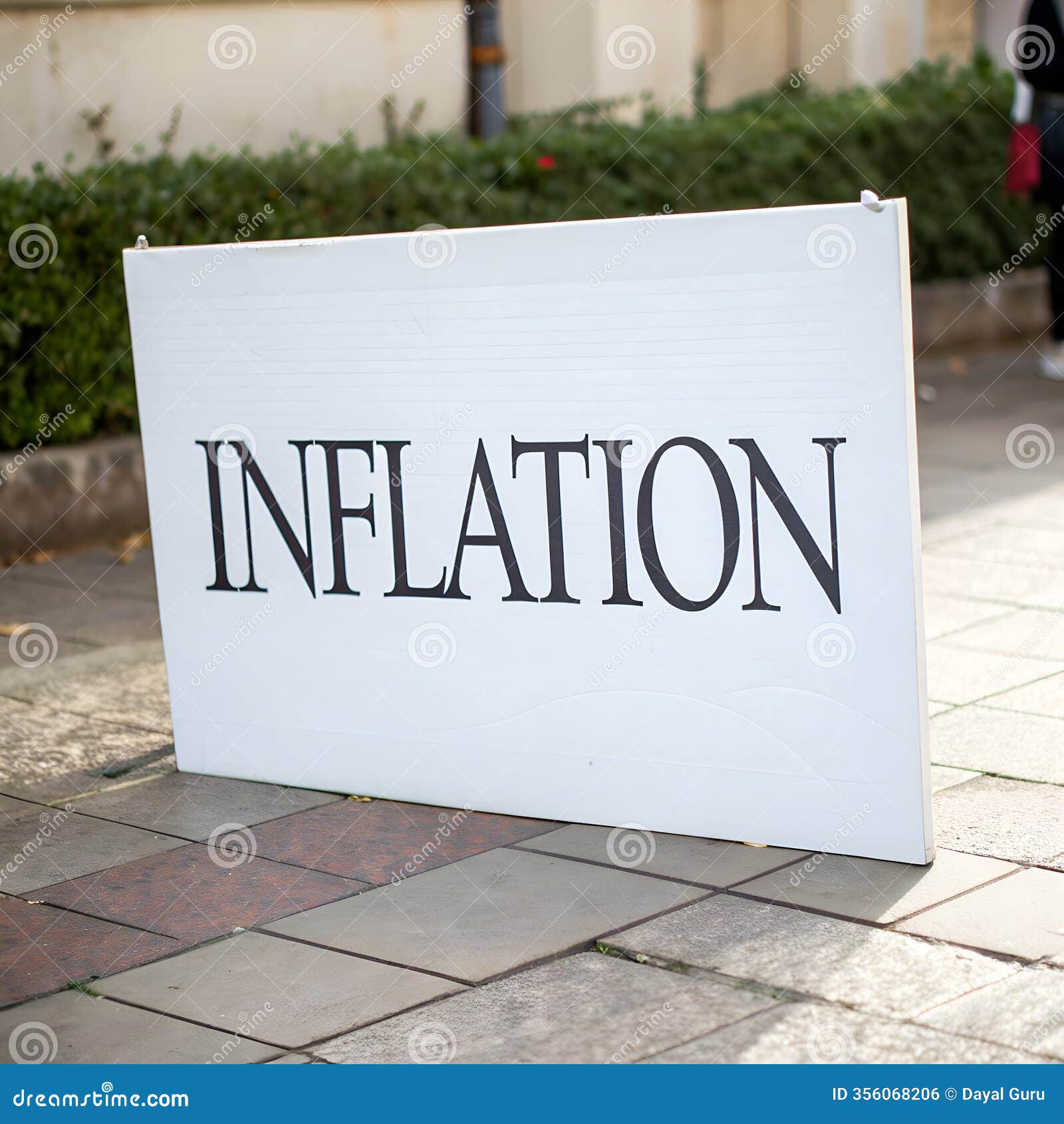 Inflation Concept Isolated on White Background Stock Illustration ...
