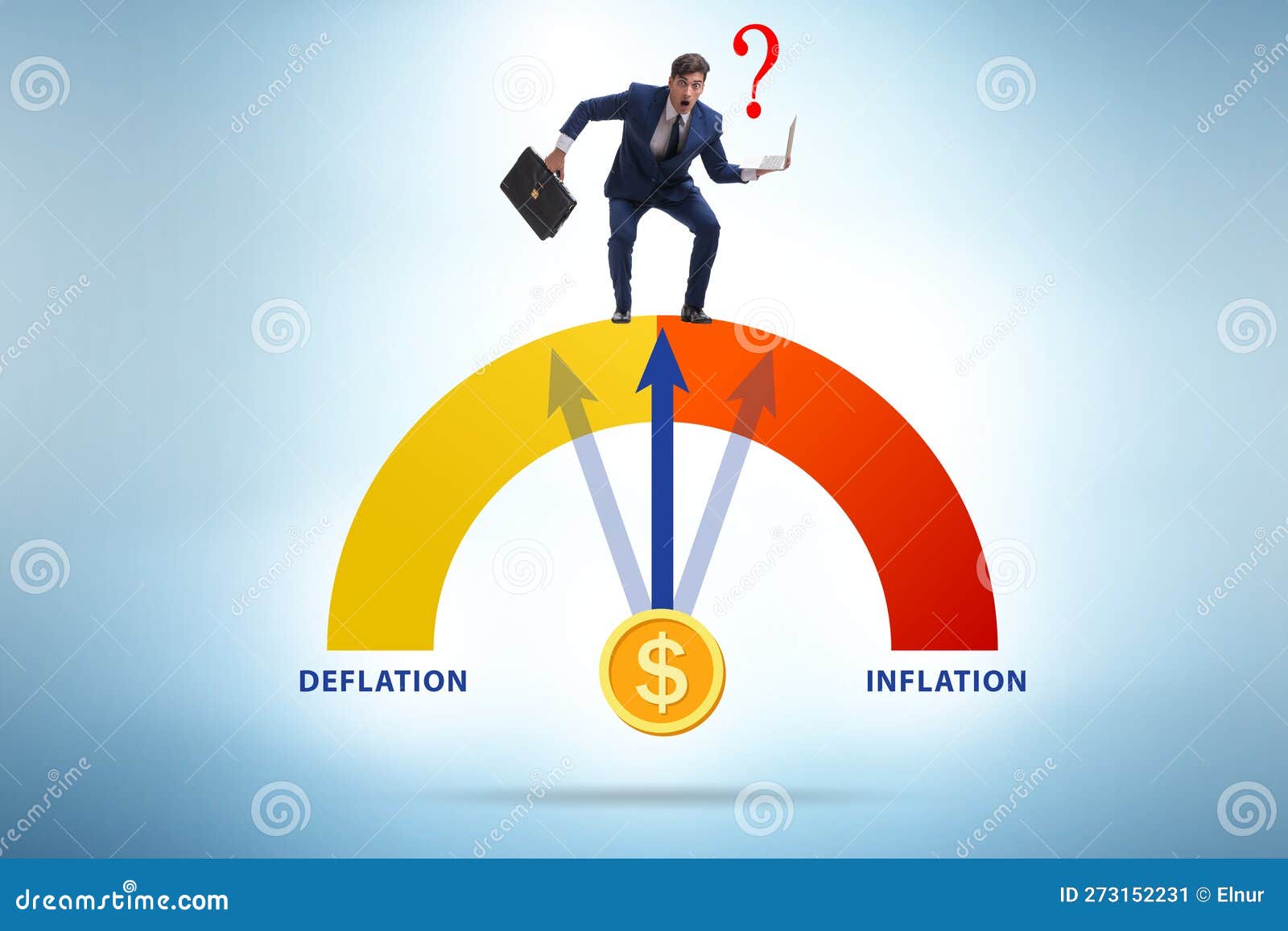 Inflation and Deflation Business Concept Stock Image - Image of bank ...