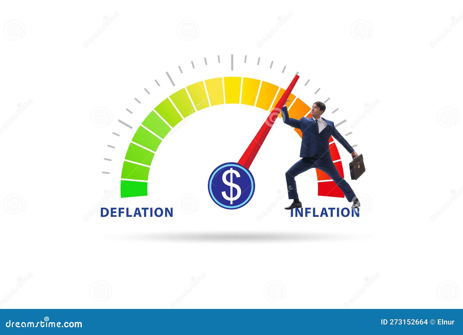 Inflation and Deflation Business Concept Stock Photo - Image of ...