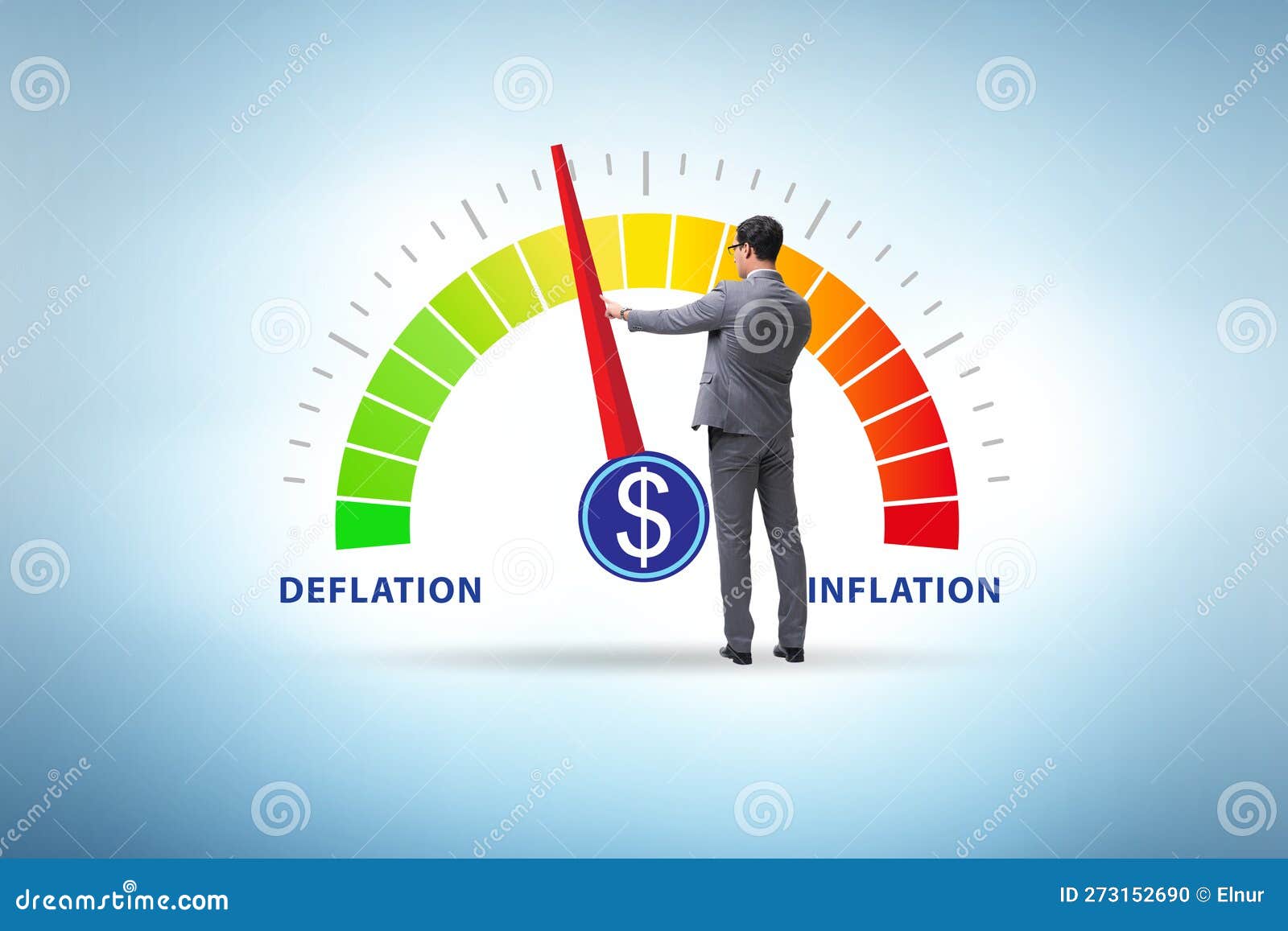 Inflation and Deflation Business Concept Stock Photo - Image of price ...