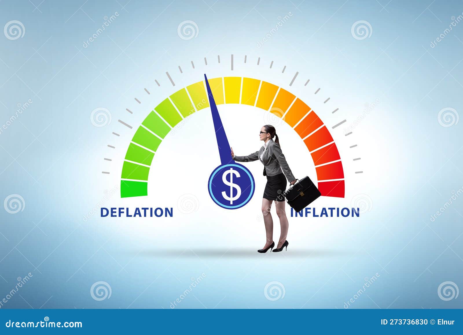 Inflation and Deflation Business Concept Stock Photo - Image of profit ...