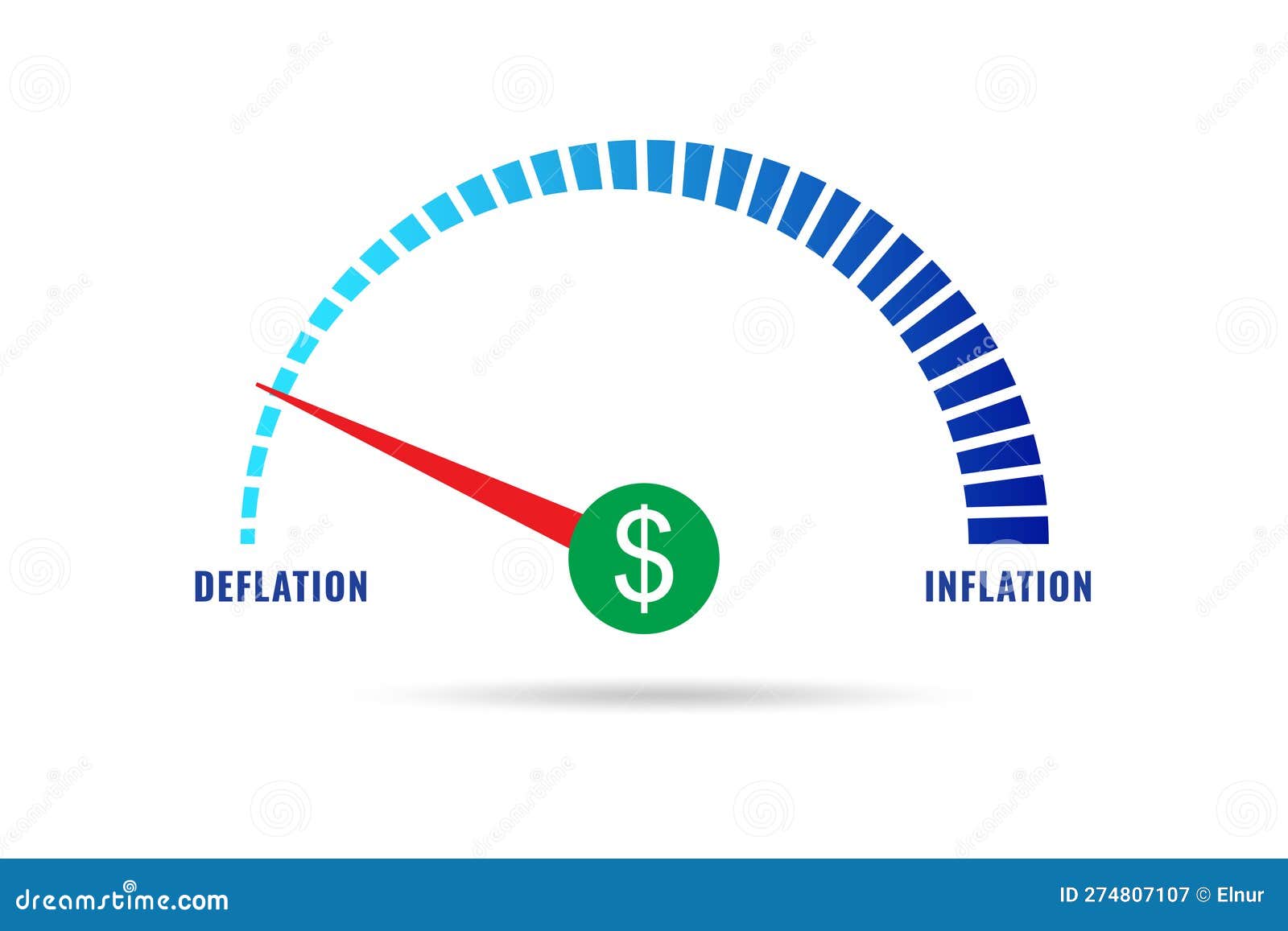 Inflation and Deflation Business Concept Stock Illustration ...
